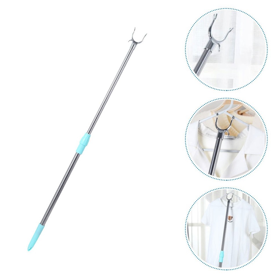 Reach Clothes Poles Clothing Hook Closet Stick for Hanging Hanger ...