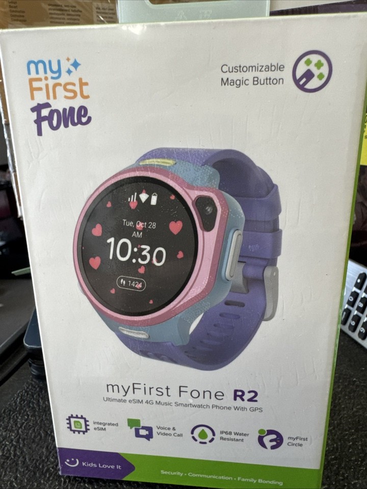 myFirst Fone R2 Kids Smartwatch with eSIM Video Calls Messaging Real ...