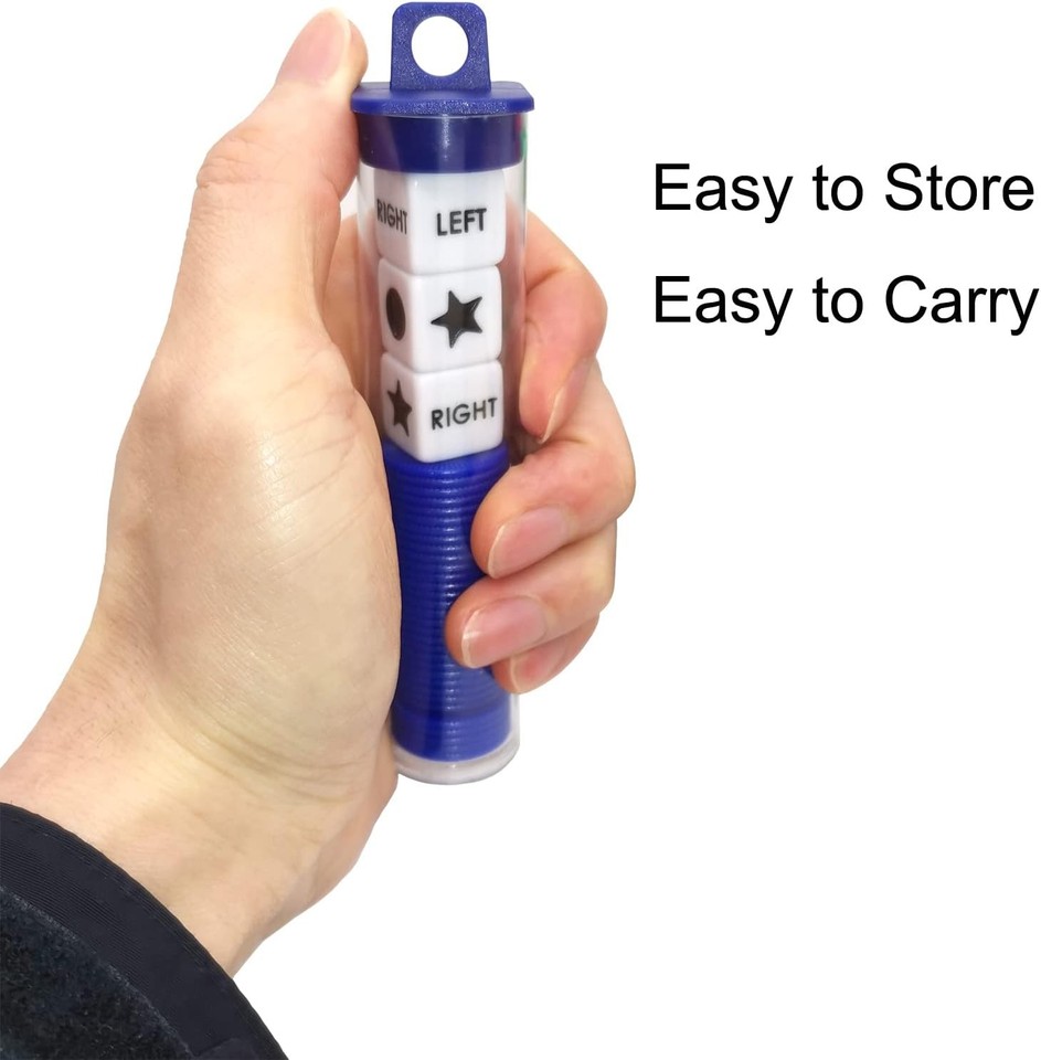 Ahoper Left Right Center Dice Game Prime Set Bundle with 3 Dices + 36 ...