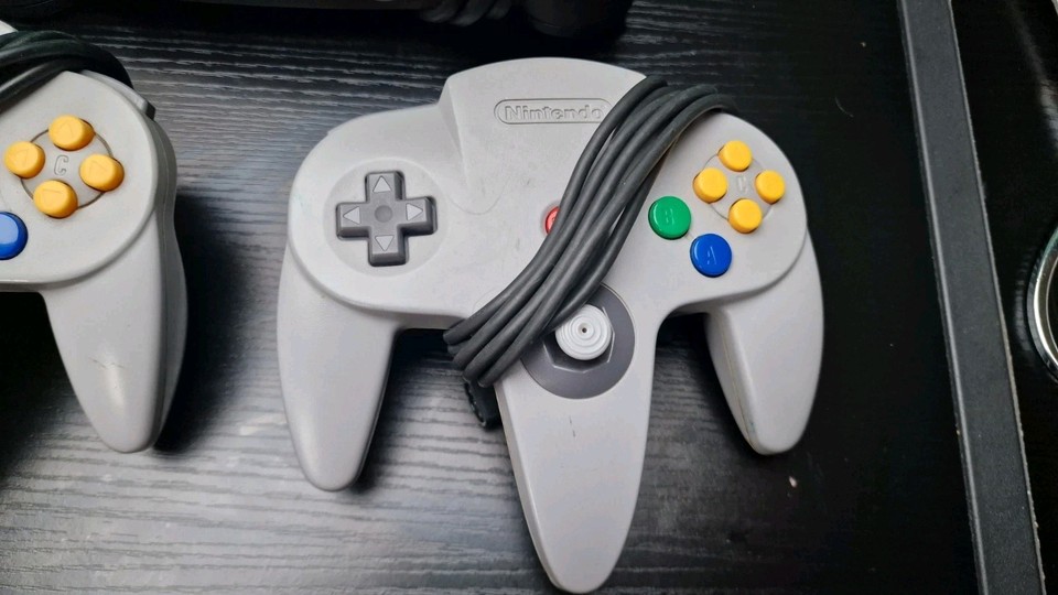 Nintendo 64 Console with 2 Official controllers, Original Power Cable ...