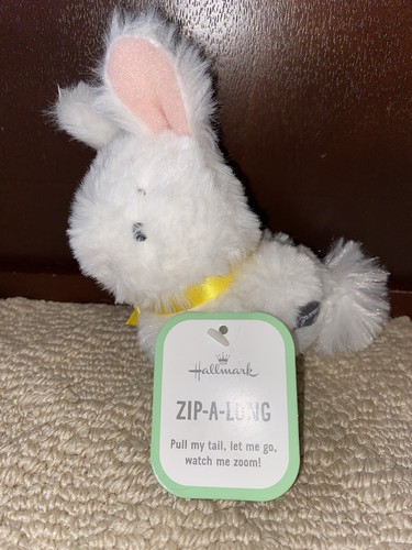 Bunny Rabbit Hallmark Zip-A-Long Animated Plush - NWT Adorable | eBay