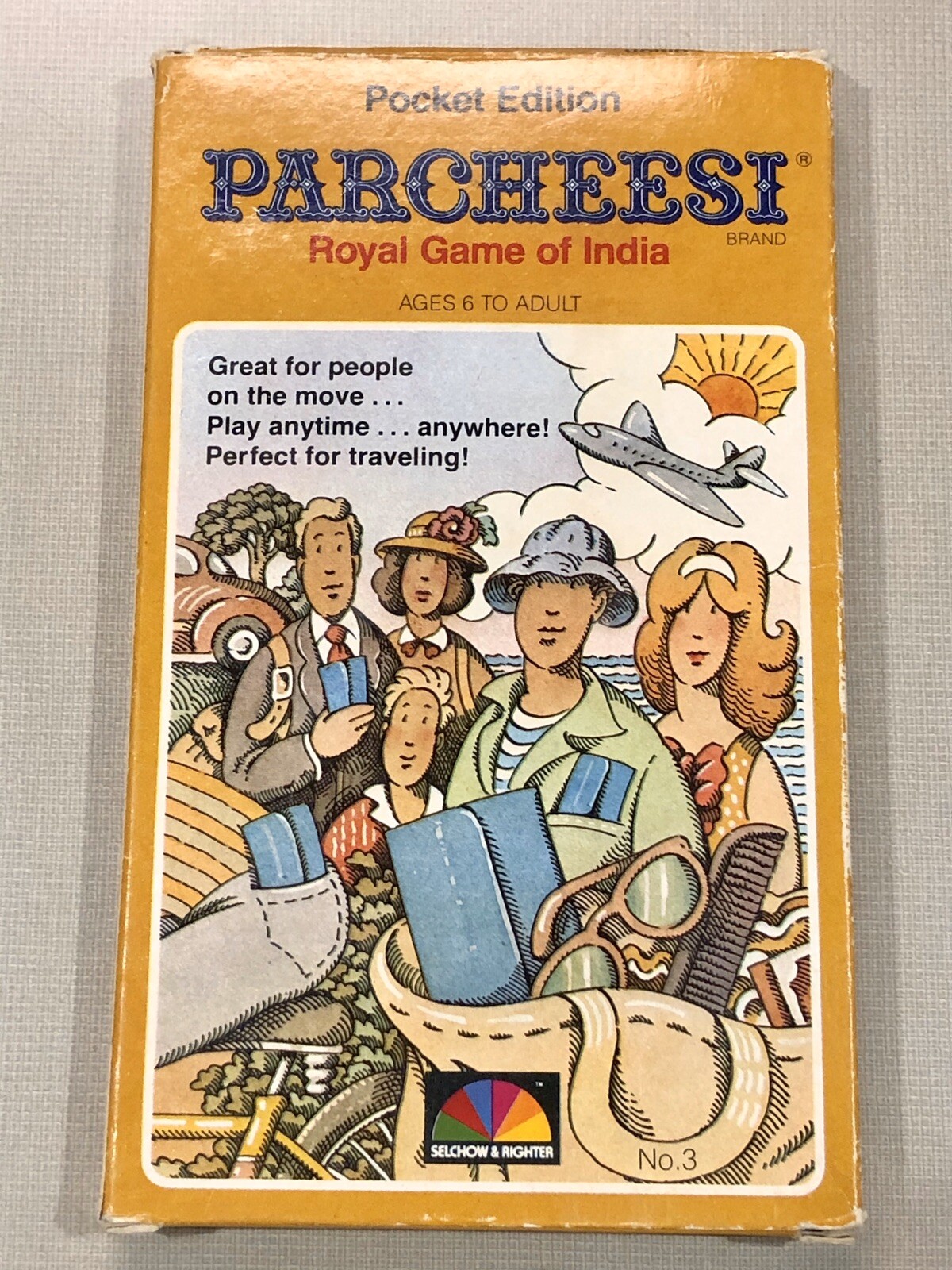 Vintage 1980 Parcheesi Pocket Travel Ed.Selchow and Righter #3 Used ...