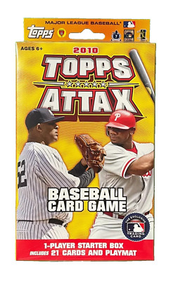 NEW 2010 TOPPS ATTAX BASEBALL CARD GAME STARTER BOX SEALED & BONUS ...