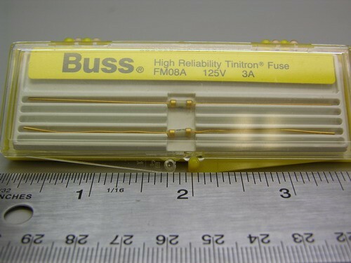 Mil-Spec Cooper Bussmann FM08A125V3A / Mil-F-23419/08 125V 3A ...