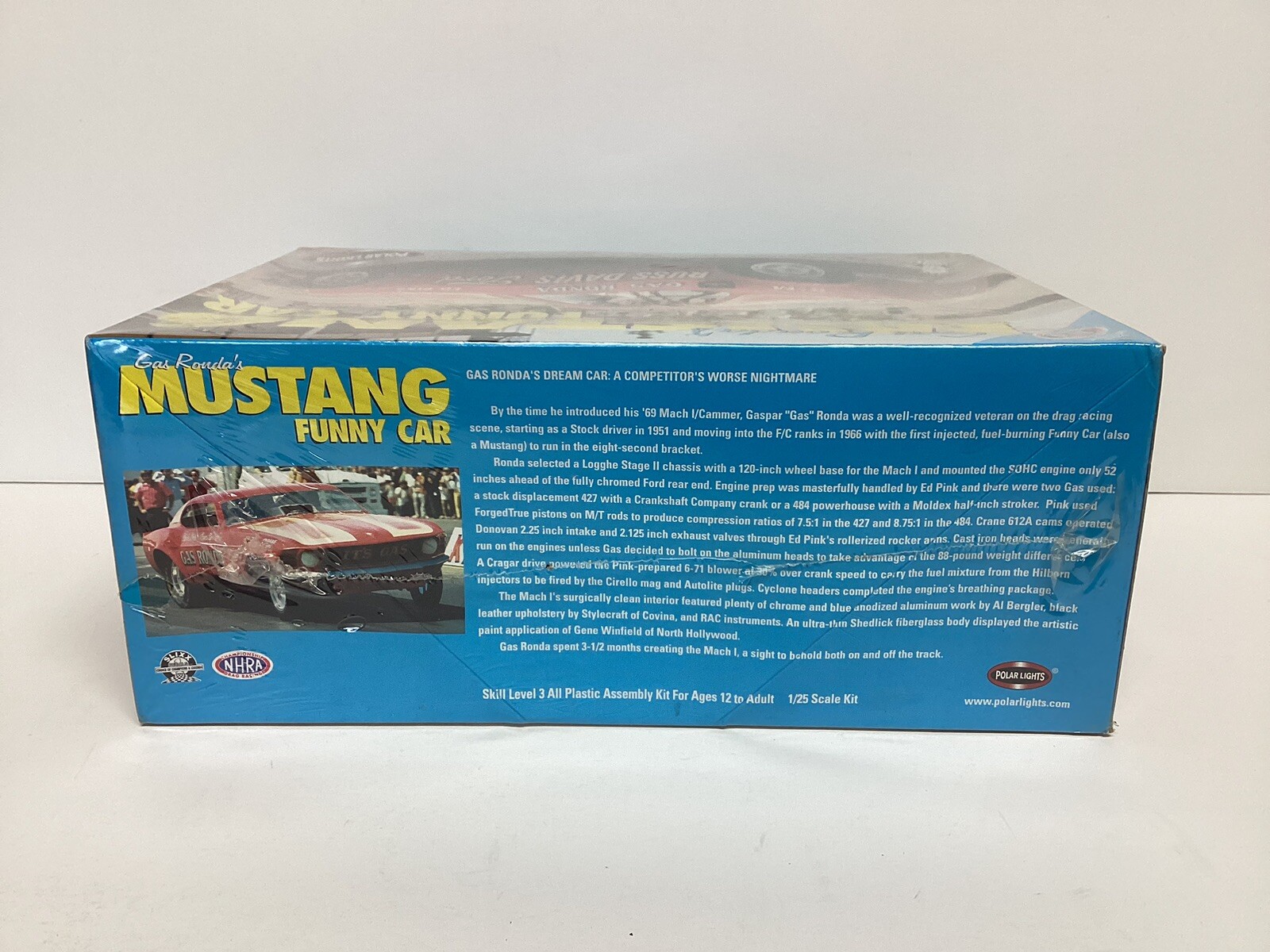 Polar Lights Gas Ronda’s Mustang Funny Car NHRA 1/25 Model Kit # 6506 ...