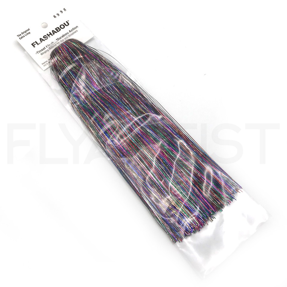 HOLOGRAPHIC FLASHABOU - Fly Tying Flash Material Musky Bucktail - 25 ...