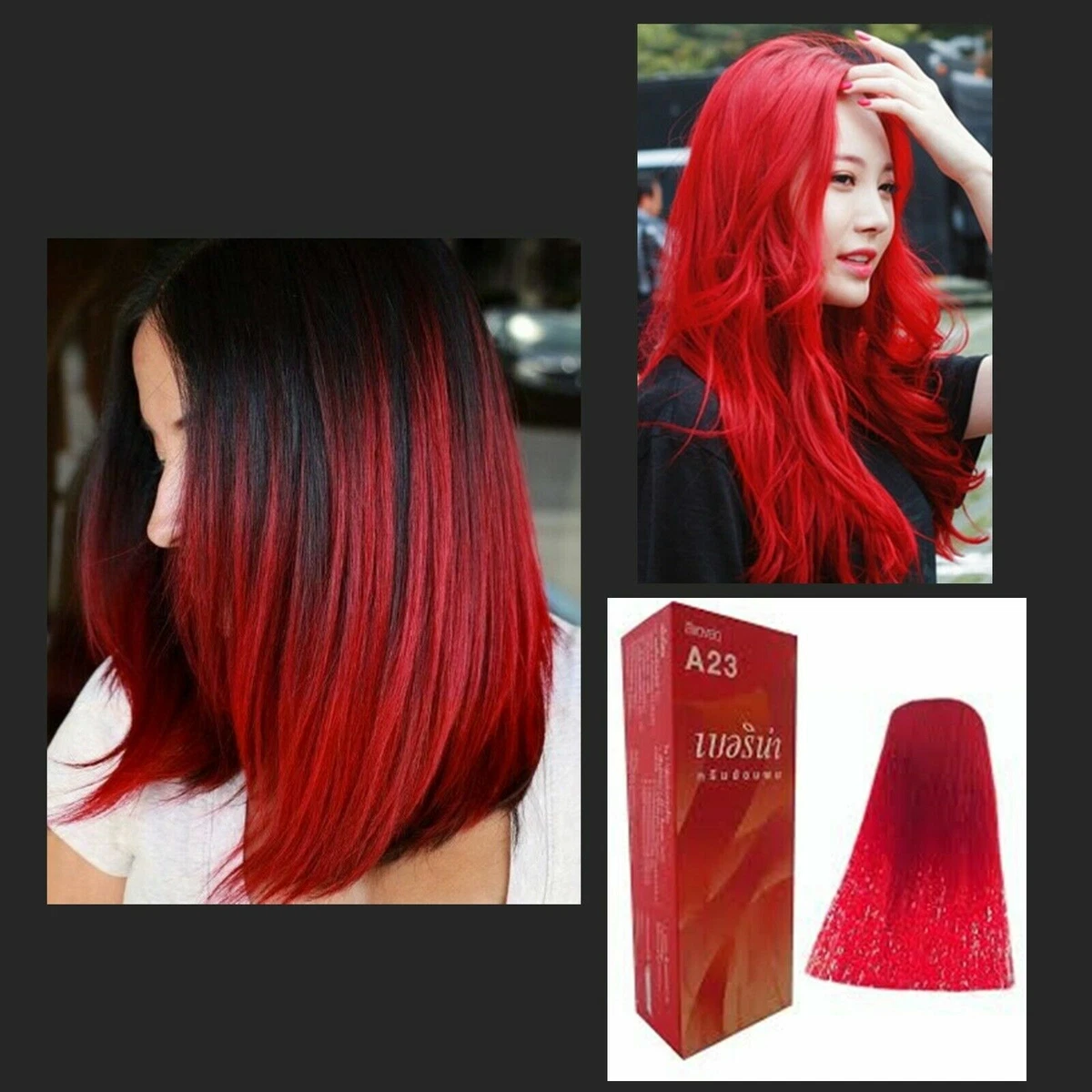 Natural Bright Red Hair Dye