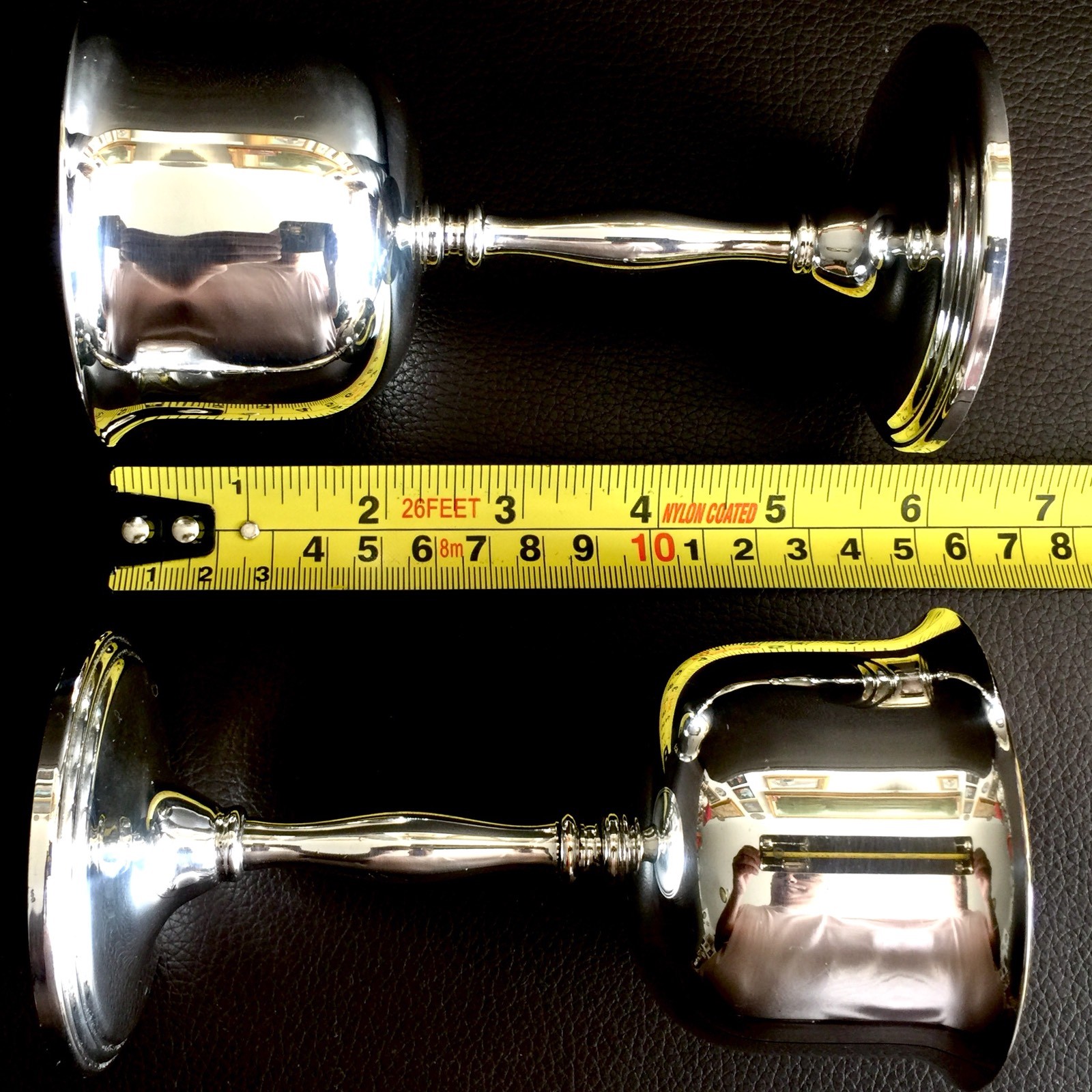 Set of Five Vintage (1950s) Ornate Cavalier Silver Plated Wine Goblets ...