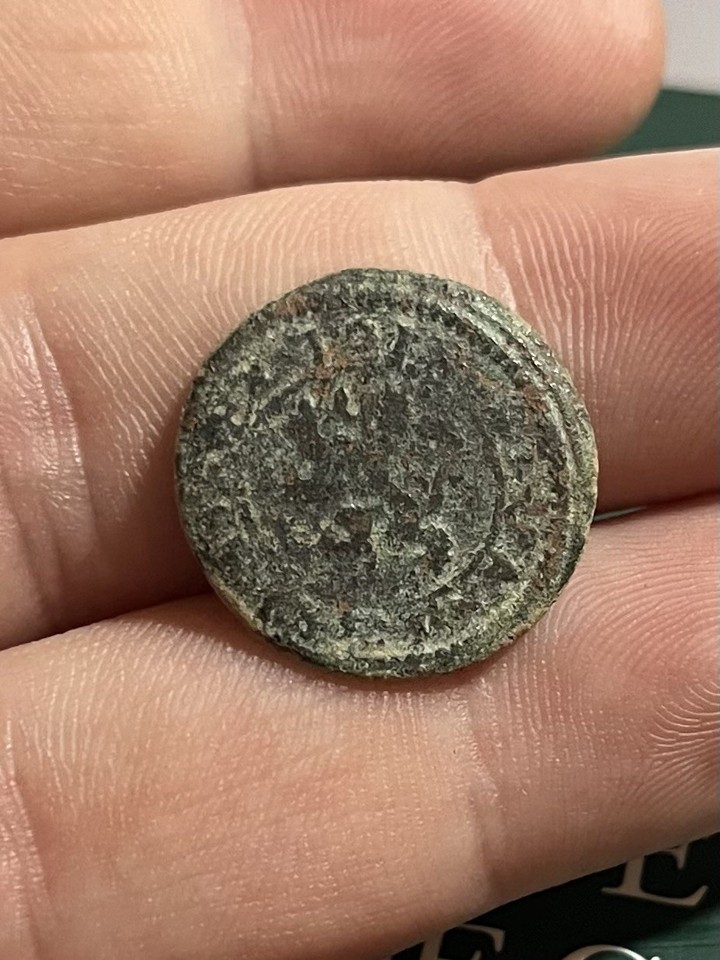 4 Maravedis 1618 Spanish Colonial Old Coin Segovia Mint Pirate Golden ...