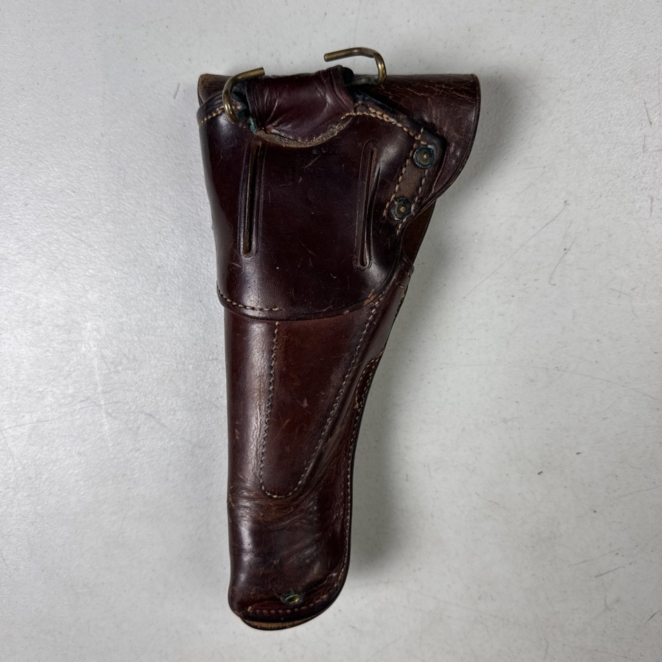 WWI WWII US ARMY M1916 Leather Hand Gun Holster 45 1911 RARE | eBay