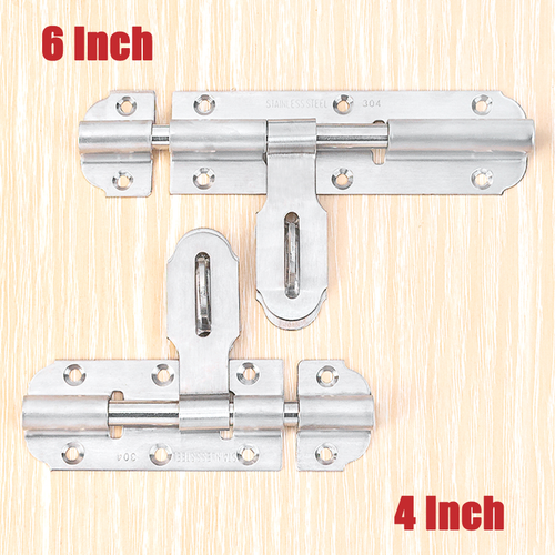 Stainless Steel Sliding Door Buckle Latch Lock 4 Inch/6 Inch Gate ...