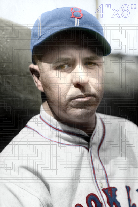 Ray Phelps - 1930 Brooklyn Robins - choose a style - colorized print | eBay