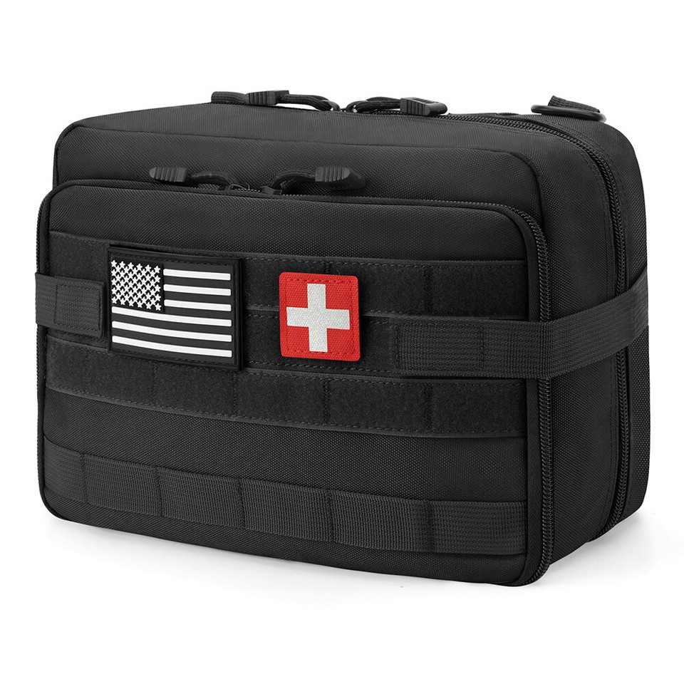 Tactical First Aid Kit Medical Molle Rip Away EMT IFAK Survival Pouch ...
