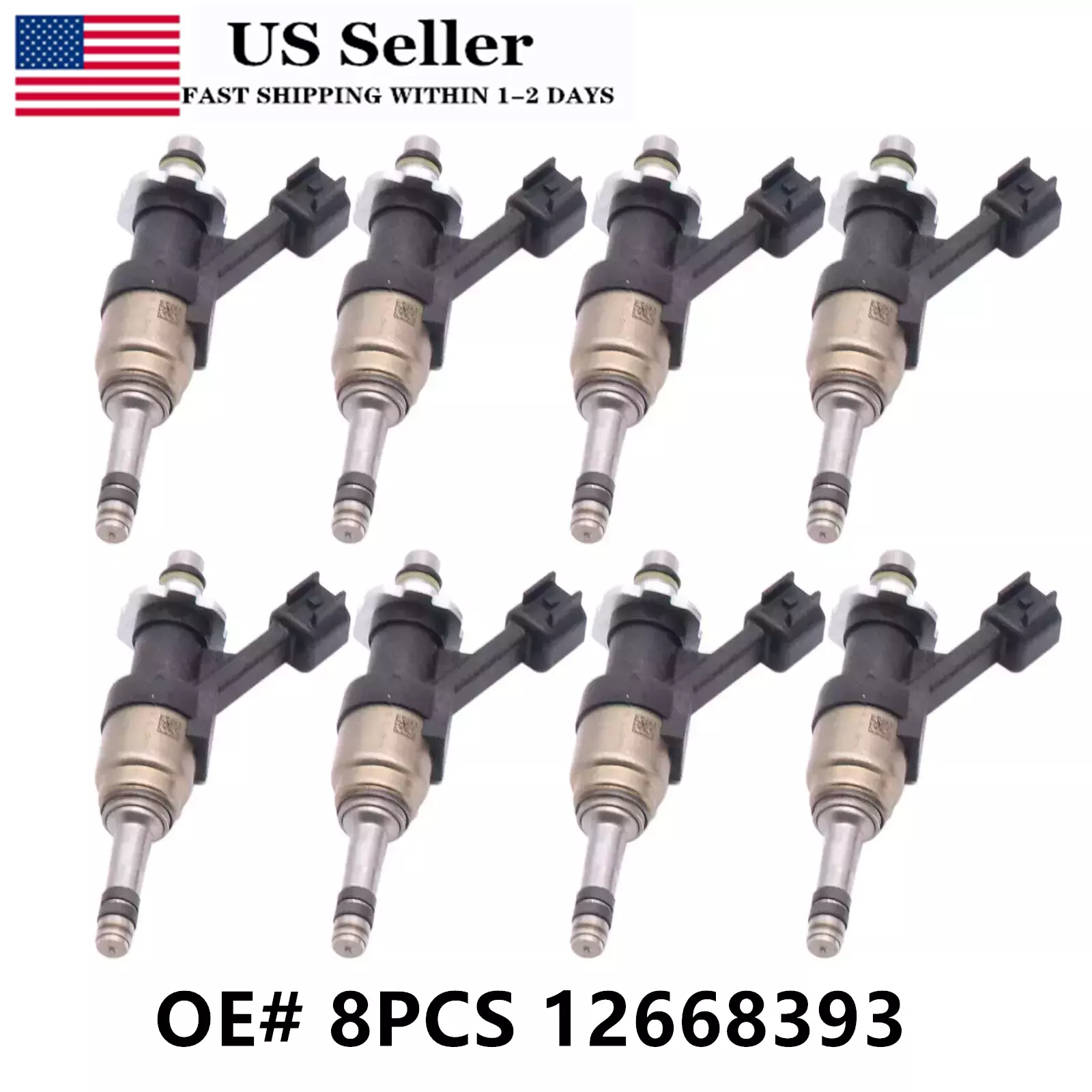 Set of 8 Genuine Fuel Injectors 12677810/12668393 For Chevrolet GMC ...