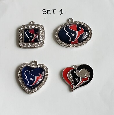 Sale set of 4 pcs charm of Houston Texans NFL Football team, exclusive ...