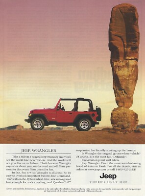 2000 Jeep Wrangler 4x4 Off-Road vintage Print Ad Advertisement | eBay