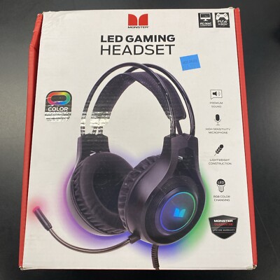 Monster LED Gaming Headset - Color Changing LED Via USB | eBay