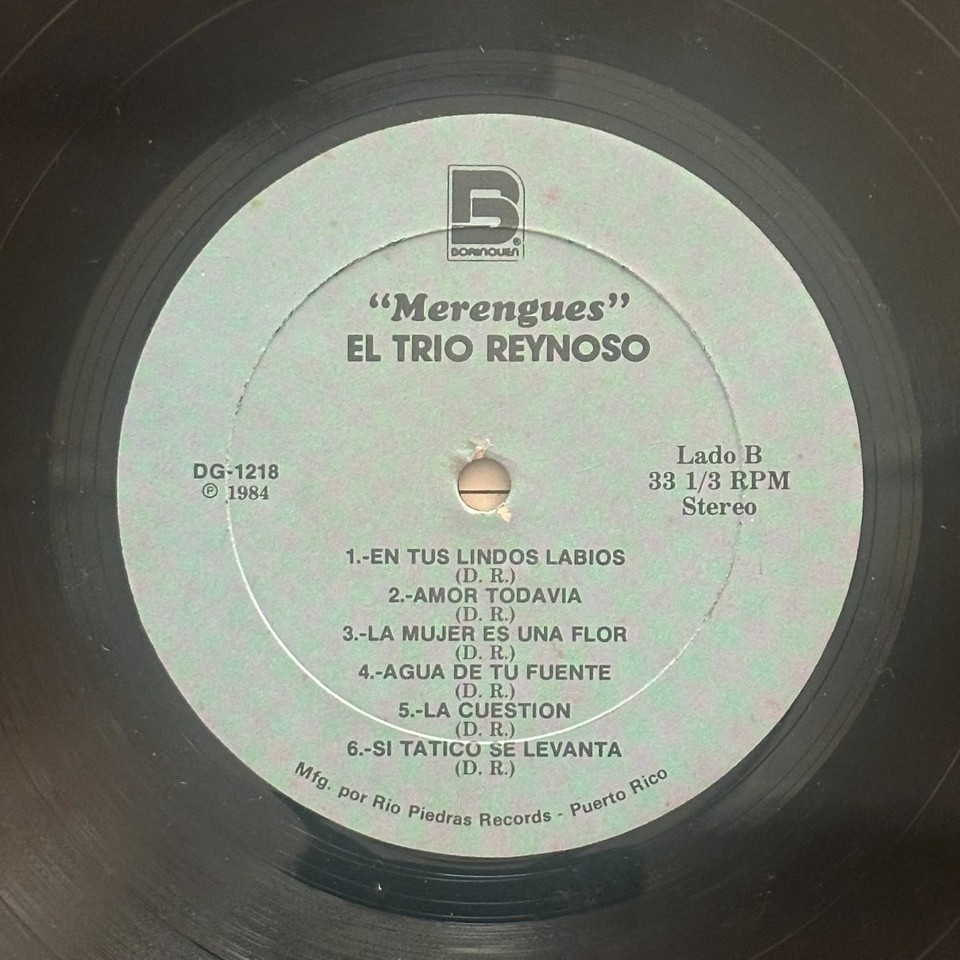 TRIO REYNOSO - Merengues / MERENGUE TIPICO PERICO RIPIAO LP BORINQUEN ...