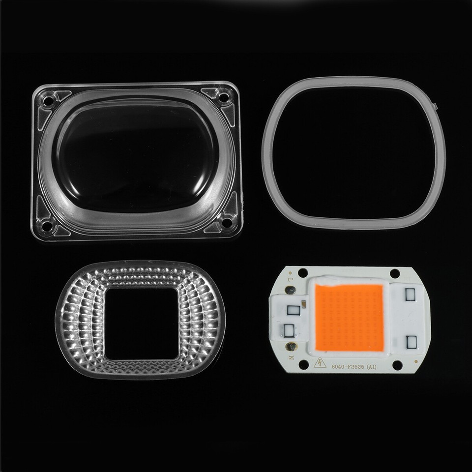 LED COB Grow Chip Full Spectrum Warm White/White 220V+Lens Reflector ...