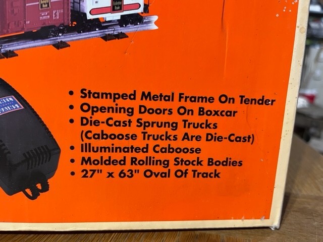 Lionel Burlington Steam Freight set. Original set and engine/car/track ...