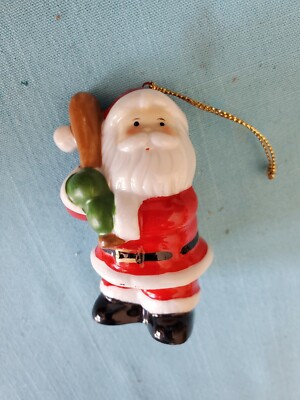 VINTAGE / CERAMIC SANTA CLAUS ORNAMENT 1980s | eBay