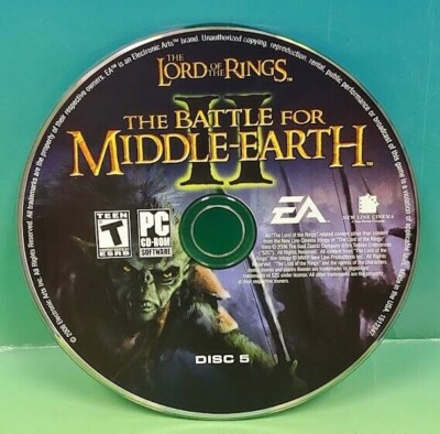 Lord of the RIngs Battle for Middle-Earth II 2 PC CD-ROM Game Disc 5 ...