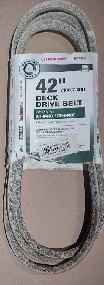Troy Bilt/MTD 42" Deck Drive Belt 754-04060 754-04060B 954-04060 954 ...