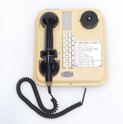 VINTAGE SILEC APPAREIL TELEPHONIQUE MARINE SHIP'S SOUND POWERED ...
