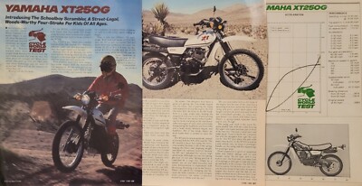 1980 Yamaha XT250G Motorcycle Test Article Dual Sport | eBay