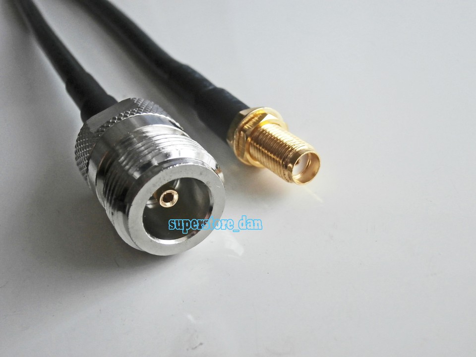 N female to SMA female Jack nut RF Coaxial RG58 cable jumper pigtail ...