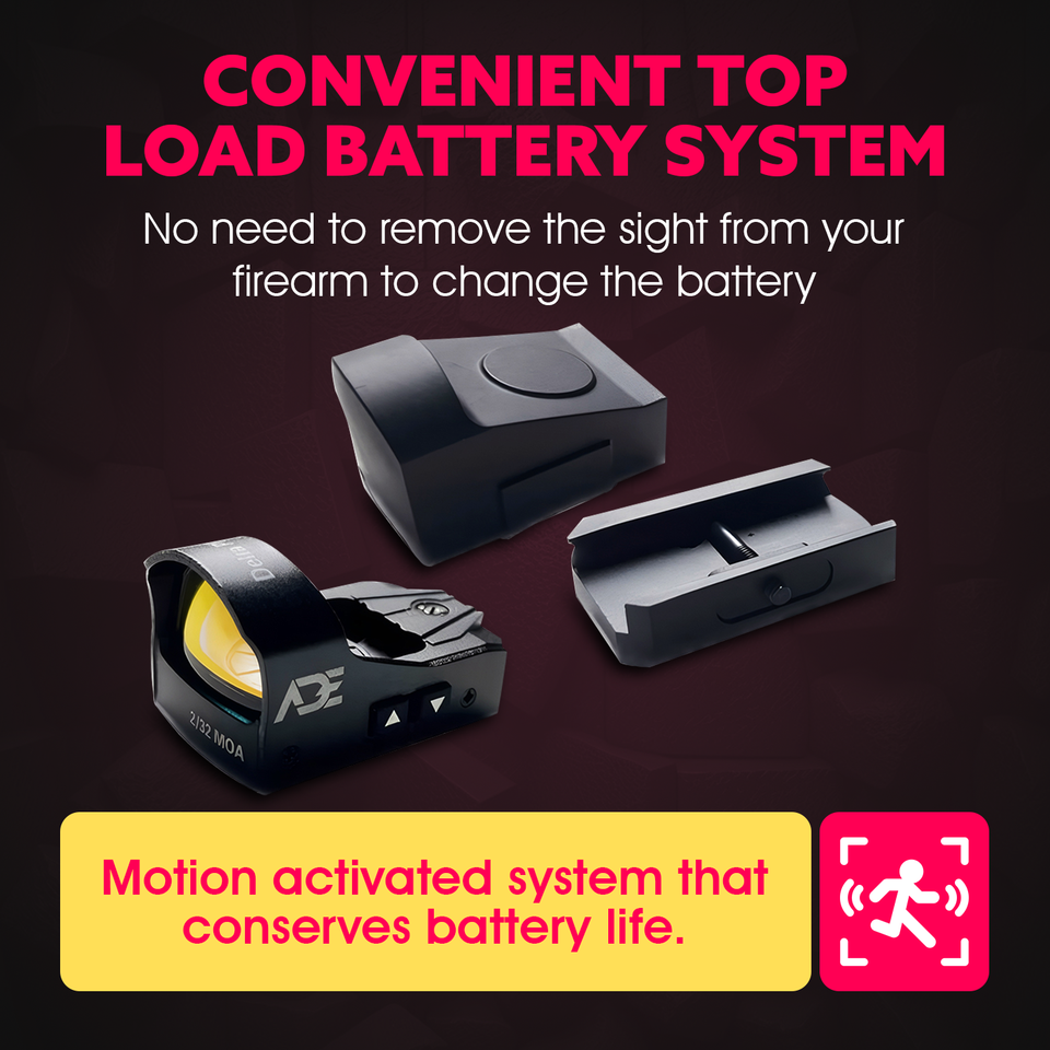 ADE RD3-012 PRO DELTA Shake Awake Multi Reticle Red for IWI Masada ...