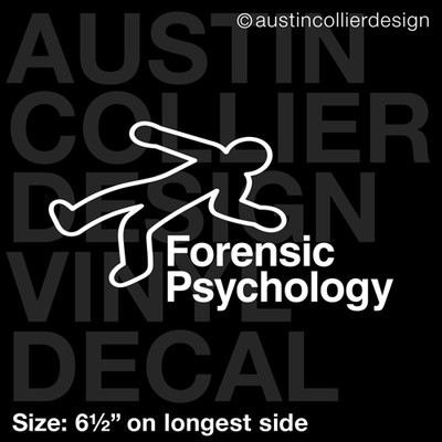 6.5" FORENSIC PSYCHOLOGY vinyl decal car window laptop sticker - csi ...