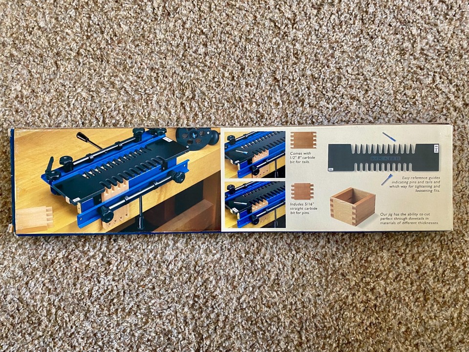 Rockler Dovetail Jig & Through Dovetail Template Woodworking Kit: New ...