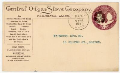 FLORENCE(Hampshire County)MASSACHUSETTS-MAY/19/1893-2cCOLUMBIAN POSTA ...