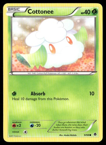 2011 Emerging Powers Set Pokemon Card 09 Cottonee LP | eBay