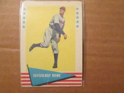 1961 Fleer Baseball #73 Thomas Rowe HOF Vg/Ex | eBay