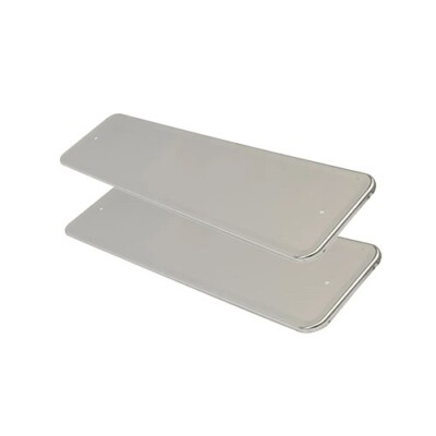 Metal Number Plate Holder PAIR Chrome Finish Durable Registration ...