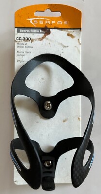 Serfas Black Carbon Water Bottle Cage, with Blue Details | eBay