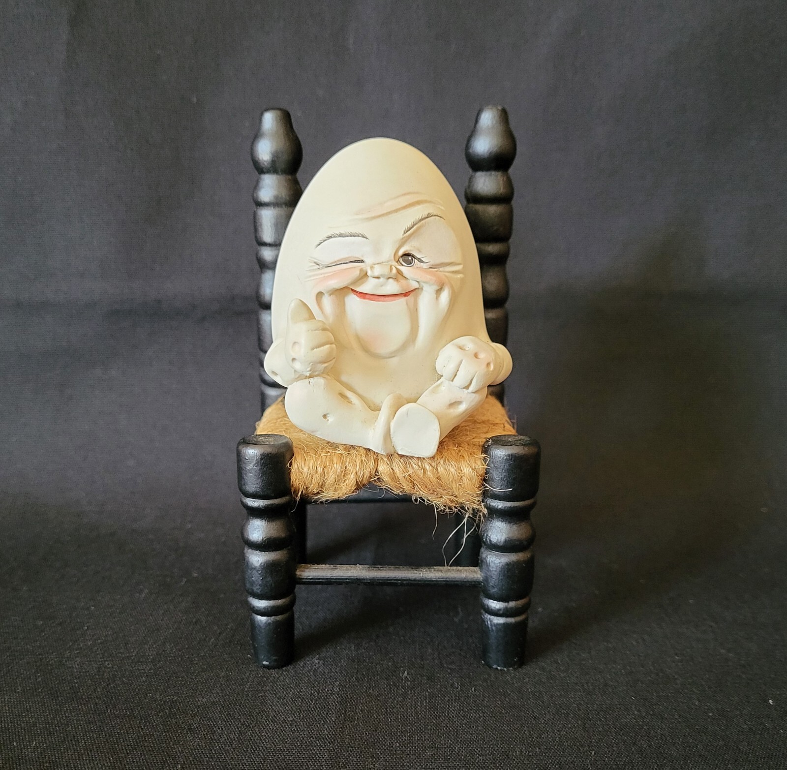 Vtg 1997 Allyson Nagel Egbert Humpty Dumpty Egg Statue Figure Sitting ...