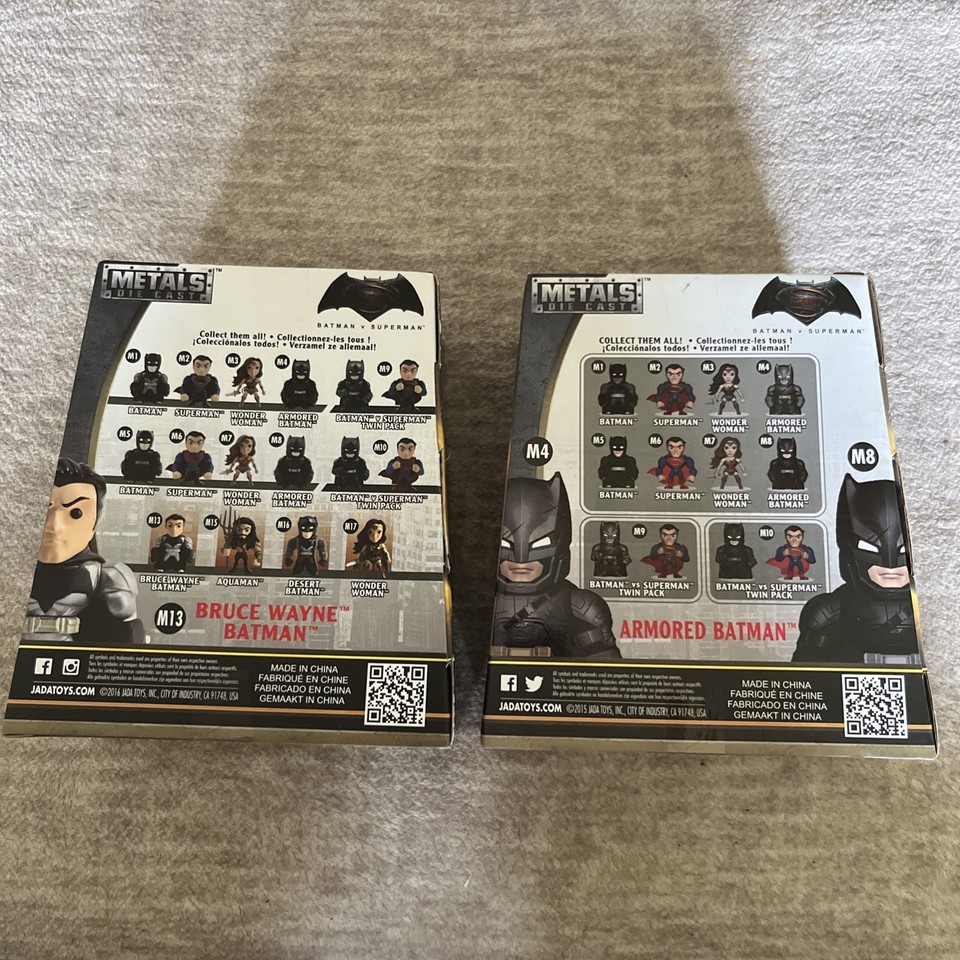 Lot Of Metals Die Cast Batman Figures From Batman V Superman New Sealed ...