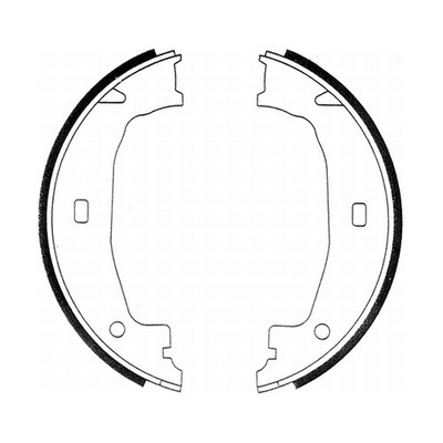 Parking brake shoes set Rear fits AUDI A5, BMW 1, 1 coupe, 1 kabriolet ...