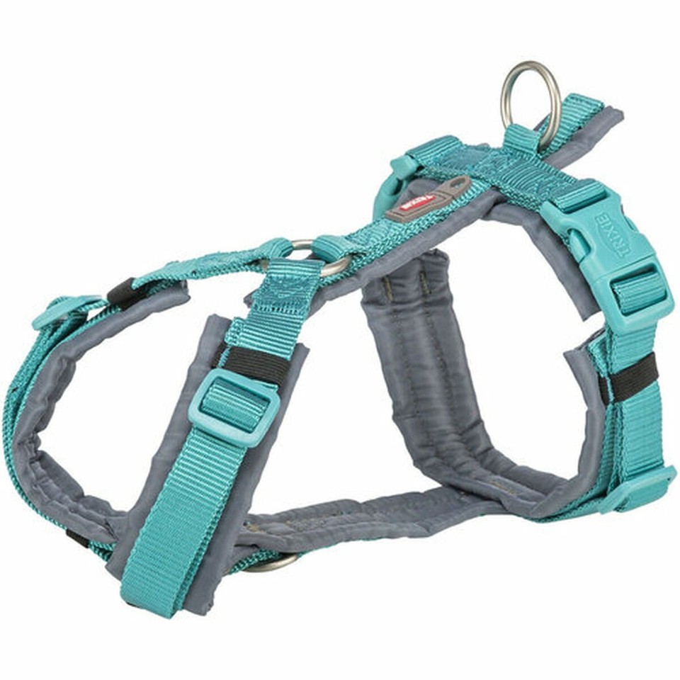 Trixie Premium Dog Harness Trekking Graphite Light Blue S | eBay
