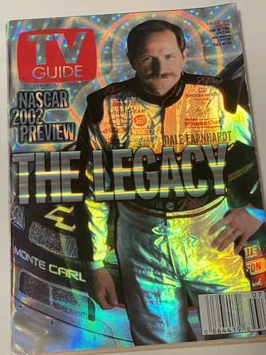 DALE EARNHARDT TV GUIDE HOLOGRAM COVER 2002 | eBay