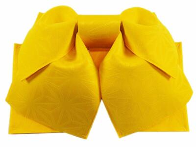 Japanese Yukata Kimono Pre-tied Obi ribbon NEW MADE IN JAPAN yellow | eBay