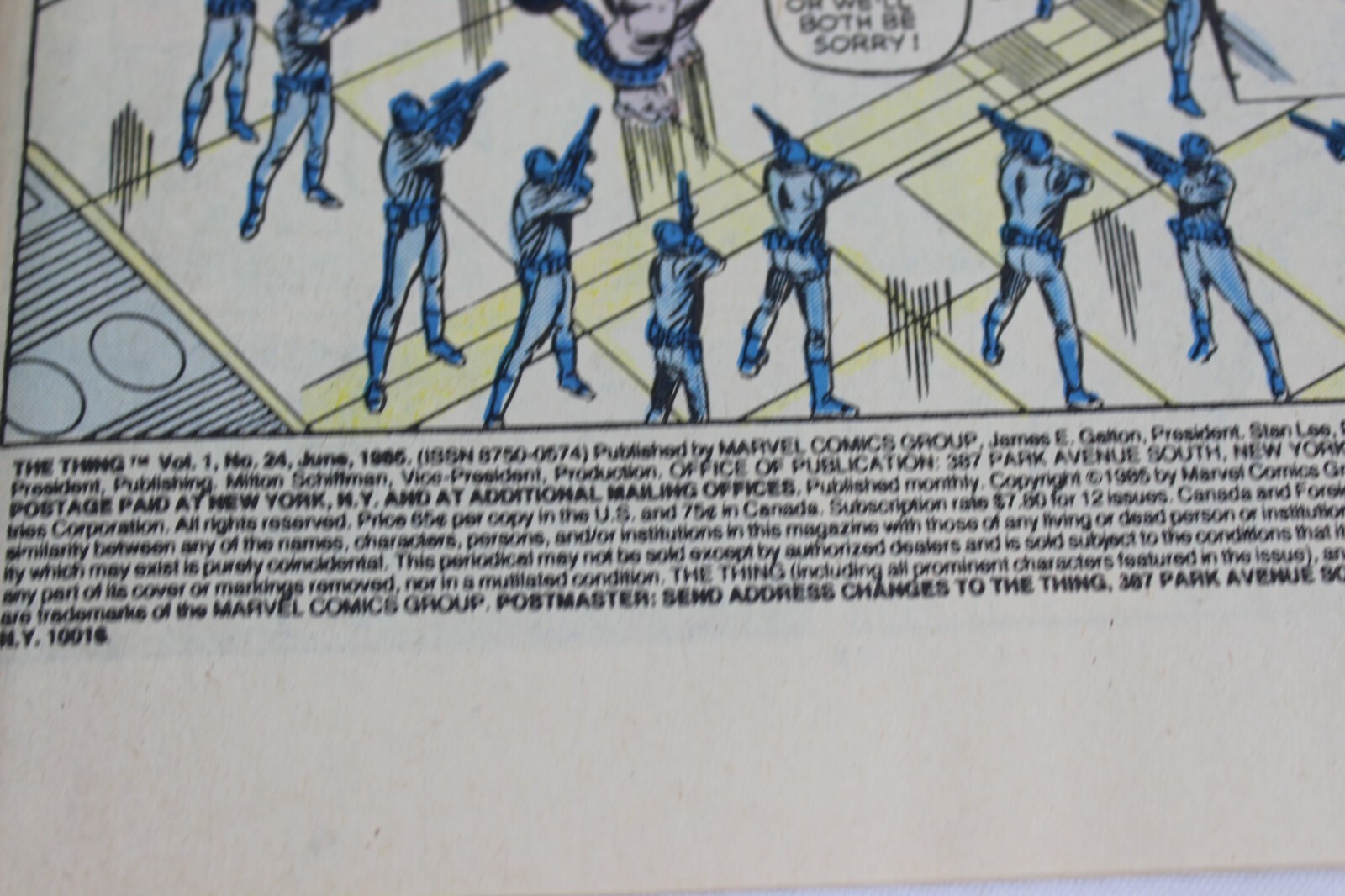 The Thing #24 One Man's Prison Rhino on the Rebound 1985 Marvel Comics ...