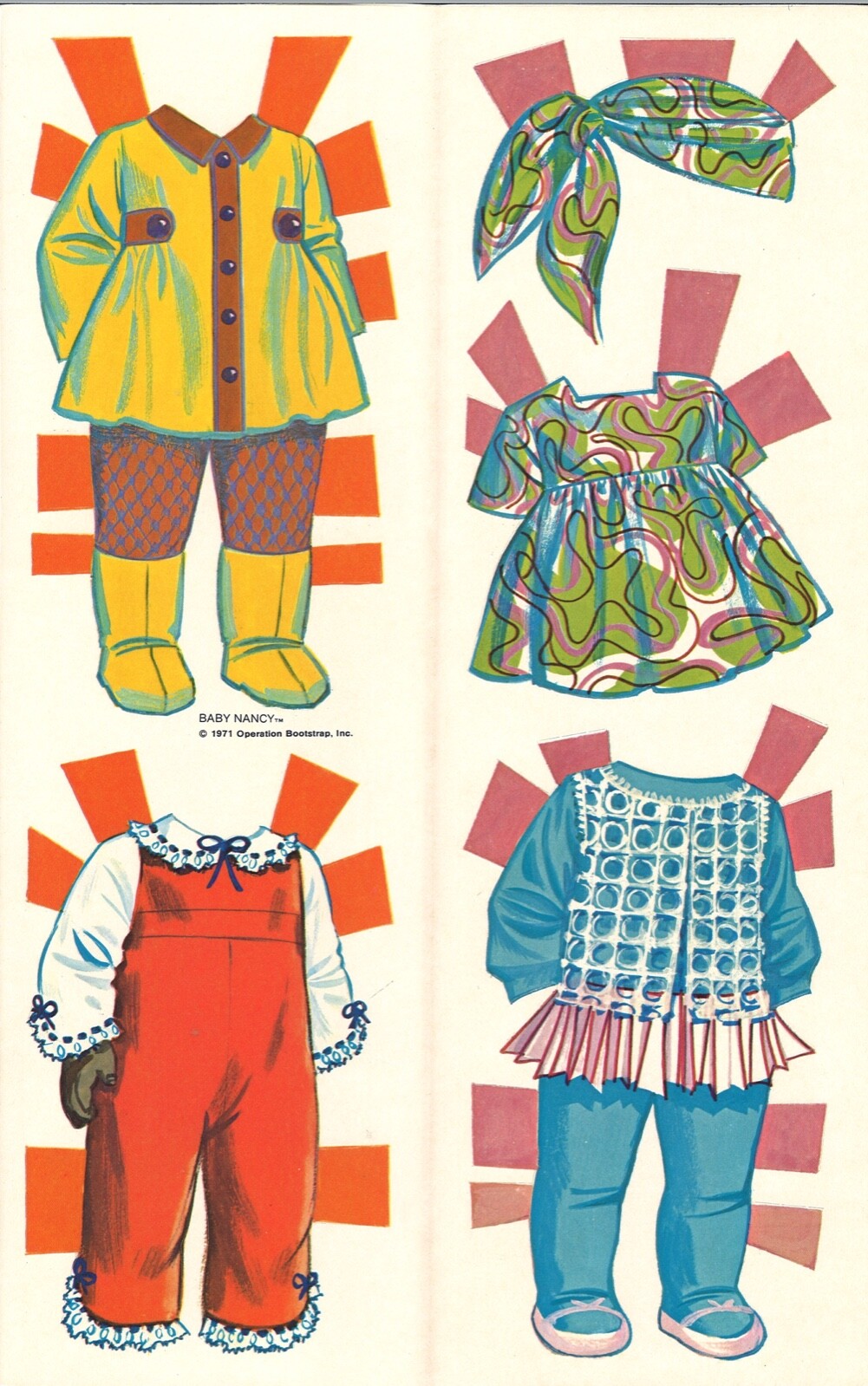 VINTAGE 1971 BABY NANCY PAPER DOLL HD LASER REPRODUCTON LO PR~NO1 SELR ...