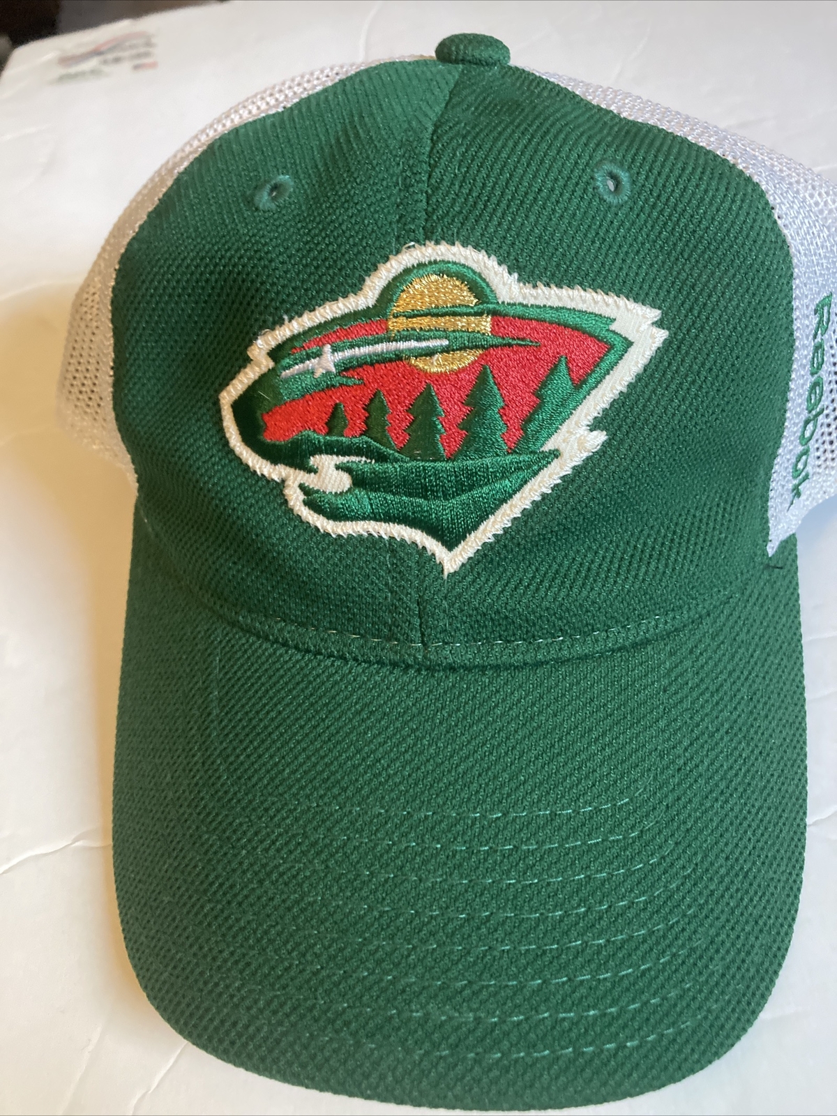 Reebok minnesota wild hat L/XL Fitmax ‘70 | eBay
