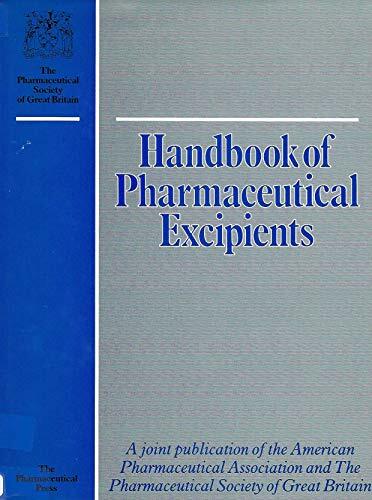 Handbook of Pharmaceutical Excipients [Hardcover] [1986] Ro ...