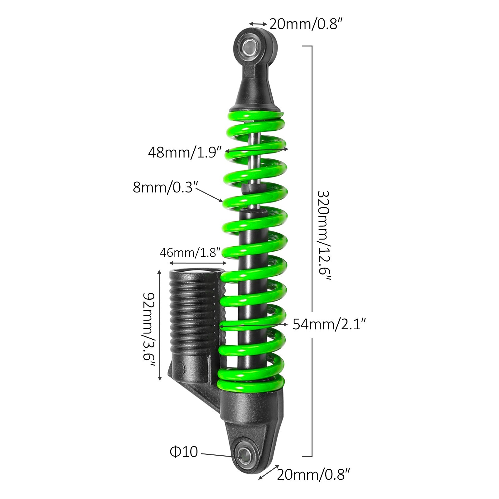 Go Kart Front Suspension Shock Swing Arm Kit Knuckle Spindle 4 Stud ...