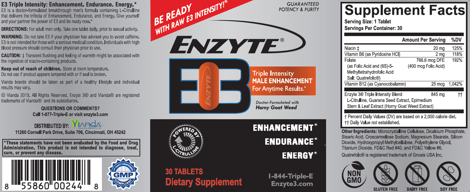 Enzyte E3 - Triple Intensity Male Enhancement 30ct Discounted** See ...